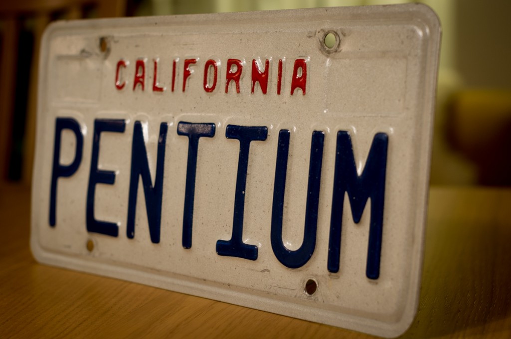 PENTIUM License Plate | The CPU Shack Museum